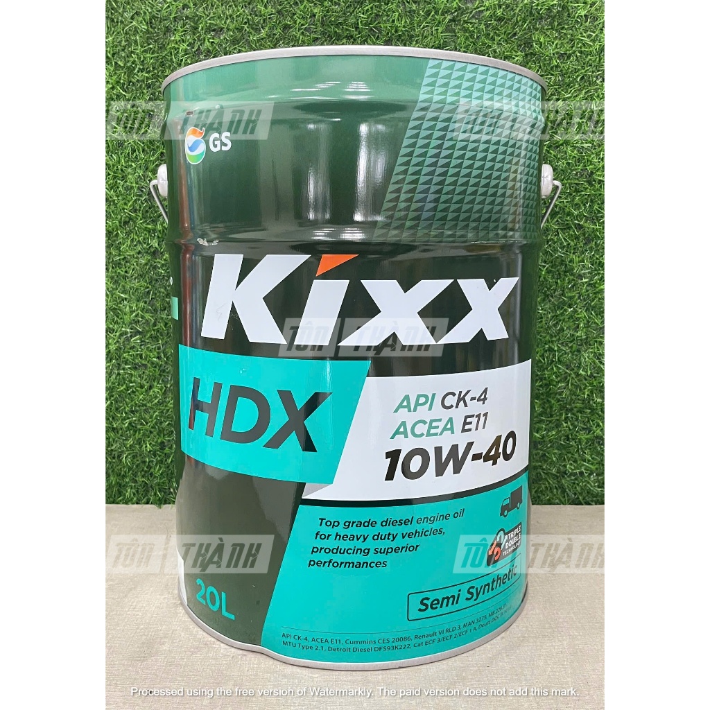 [ Hàng Chính Hãng ] Dầu động cơ cao cấp Kixx HDX CK-4 10W40 (20 Lít ...