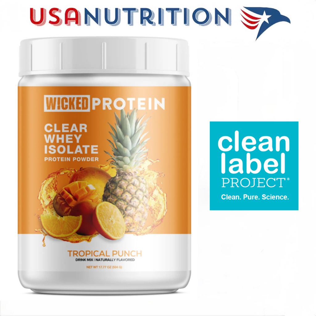 Clear Whey Protein WICKED vị trái cây: chứng nhận Clean Label Project ...
