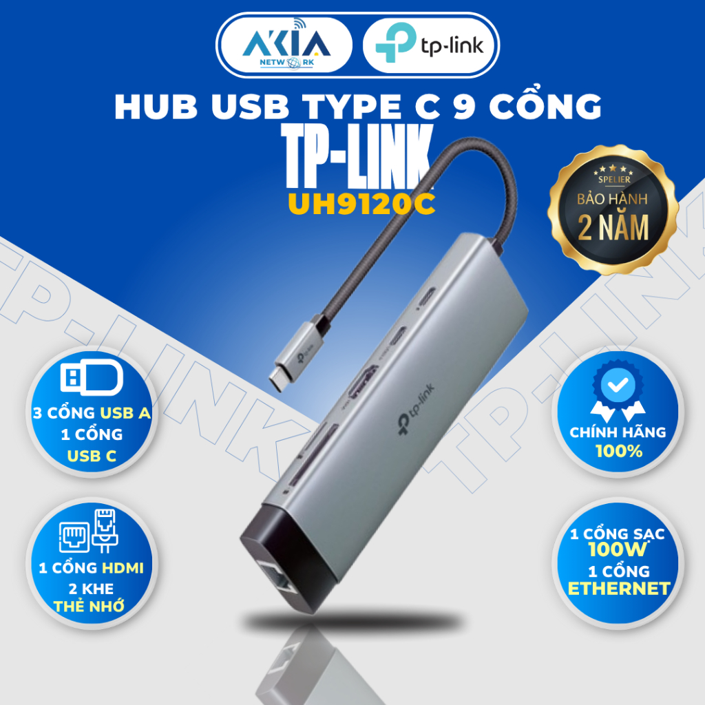 [Hỏa tốc] Bộ HUB USB Type C TP-Link UA520C/UH3020C/UH5020C/UH6120C/UH7020C/UH9120C cho PC/Laptop ...