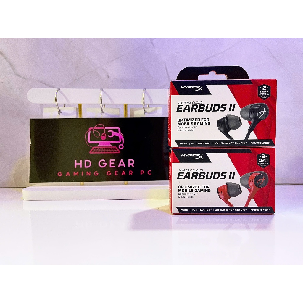 (Chính hãng + dây chia) Tai nghe chơi game Hyperx Cloud Earbud V2 ...
