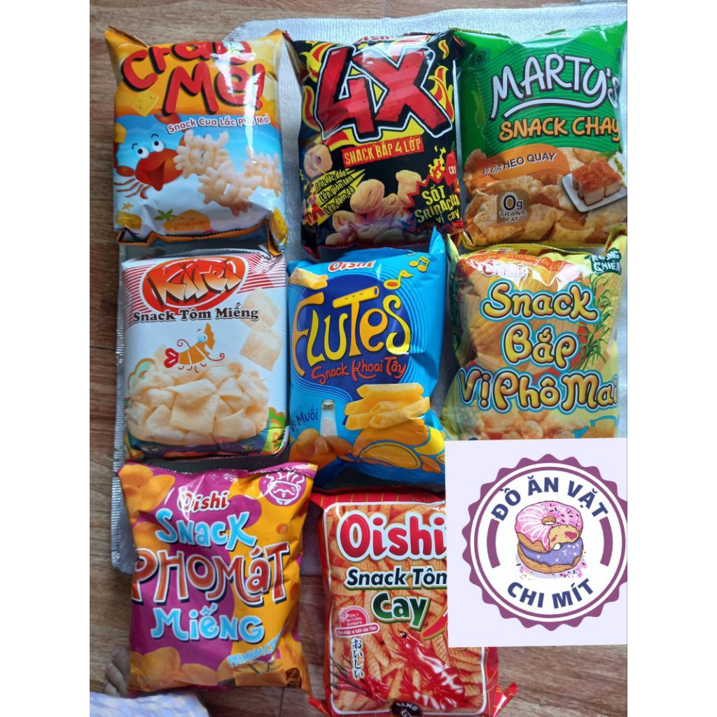 [Vị mới] Bán sỉ bịch 10 gói 32g Snack Bim Bim Oishi với nhiều hương vị ...