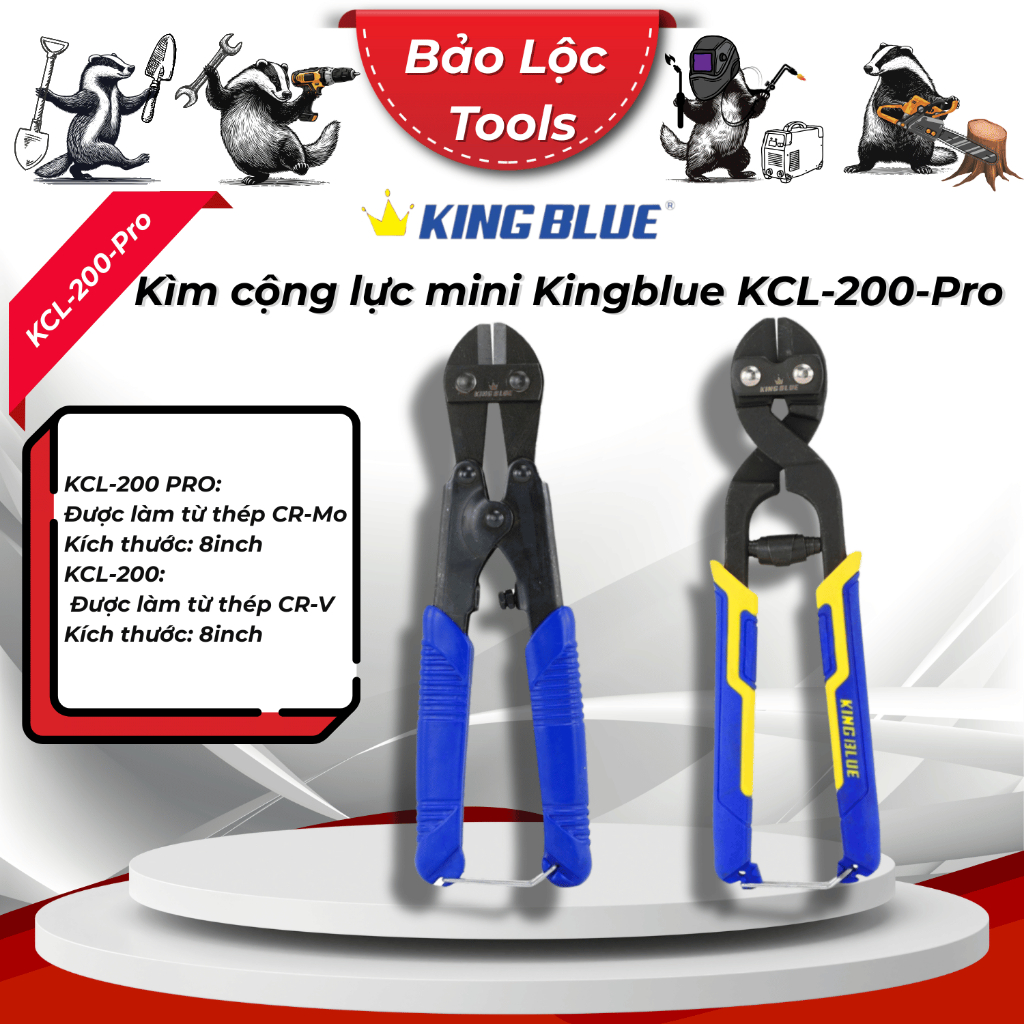Kìm cắt cộng lực mini Kingblue, KCL-200, KCL-200 pro - Hàng chính hãng ...