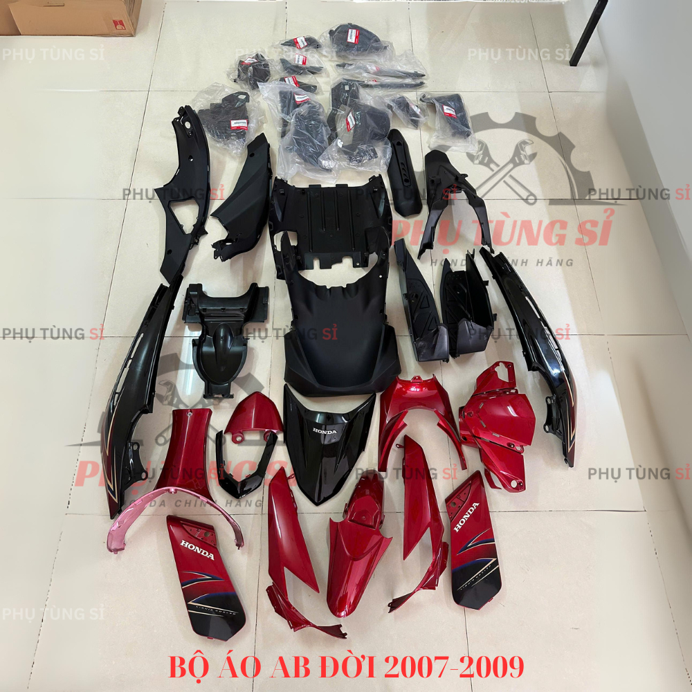 Full bộ dàn áo bóng + full bộ nhám, AIRBLADE 110, AB, đời xe bình xăng ...