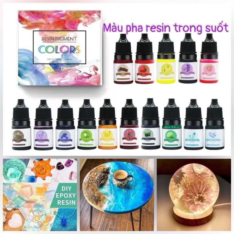 Màu Pha Resin Epoxy, màu pha squishy trong suốt, Resin UV Không Mùi Lên ...