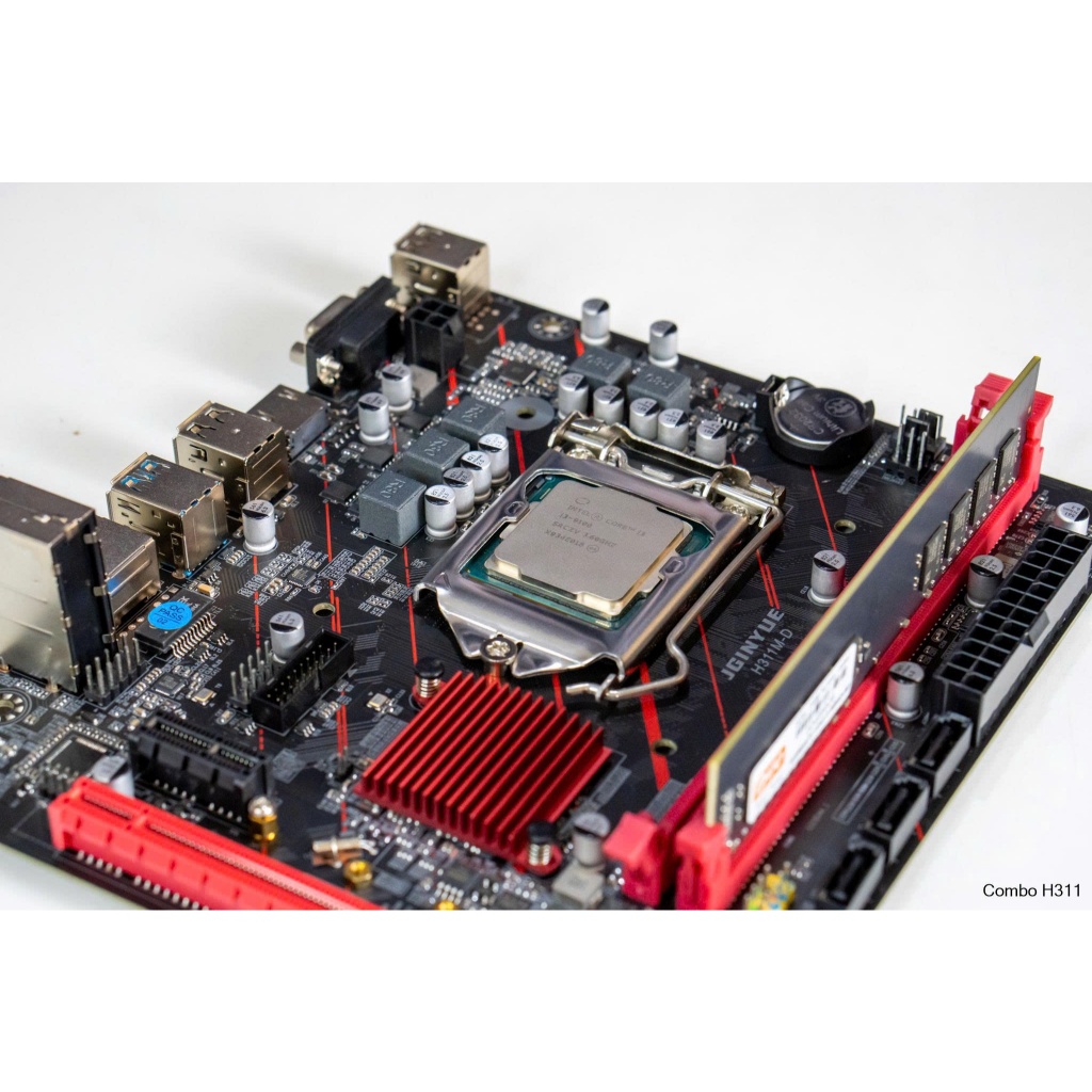 Combo Main H310 H311 JGINYUE CPU i3 8100 9100F/ i5 9400F Ram 8G 3200 kèm tản - bảo hành36 tháng ...