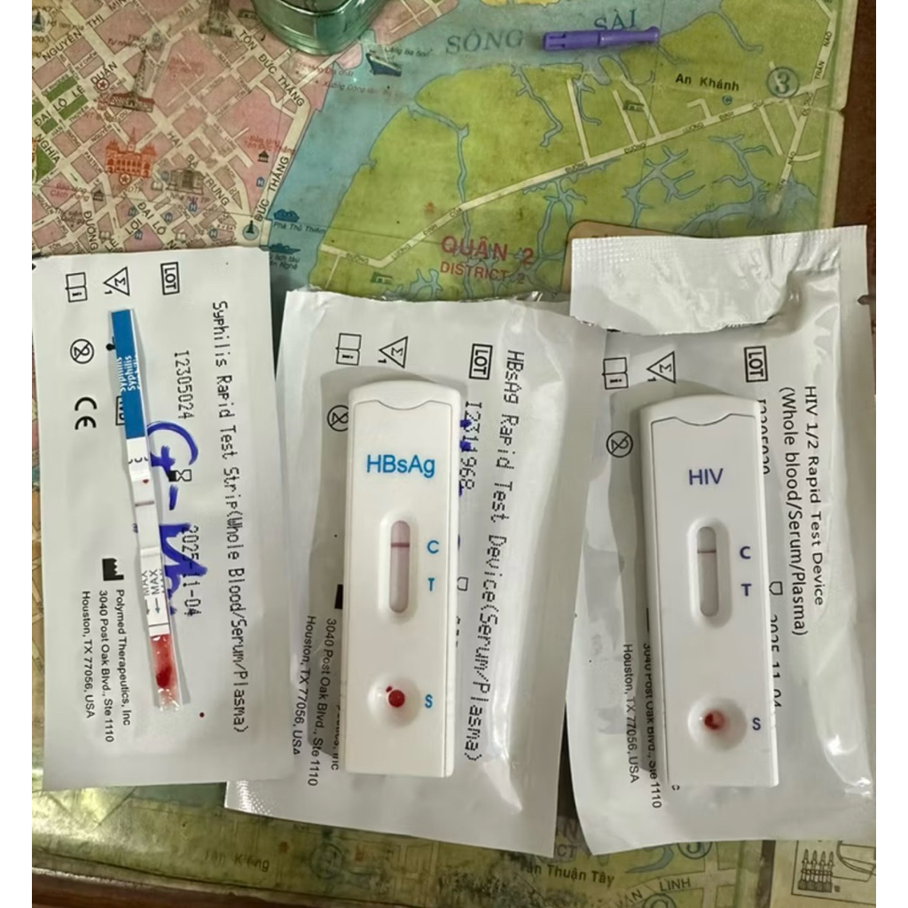 QUE THỬ TEST THỬ NHANH VIÊM GAN B TẠI NHÀ FASTEP CỦA MỸ, test que thử ...