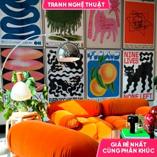 (Tranh + khung) Touch At Own Risk,Tranh typography lạ mắt | Tranh Nghệ ...