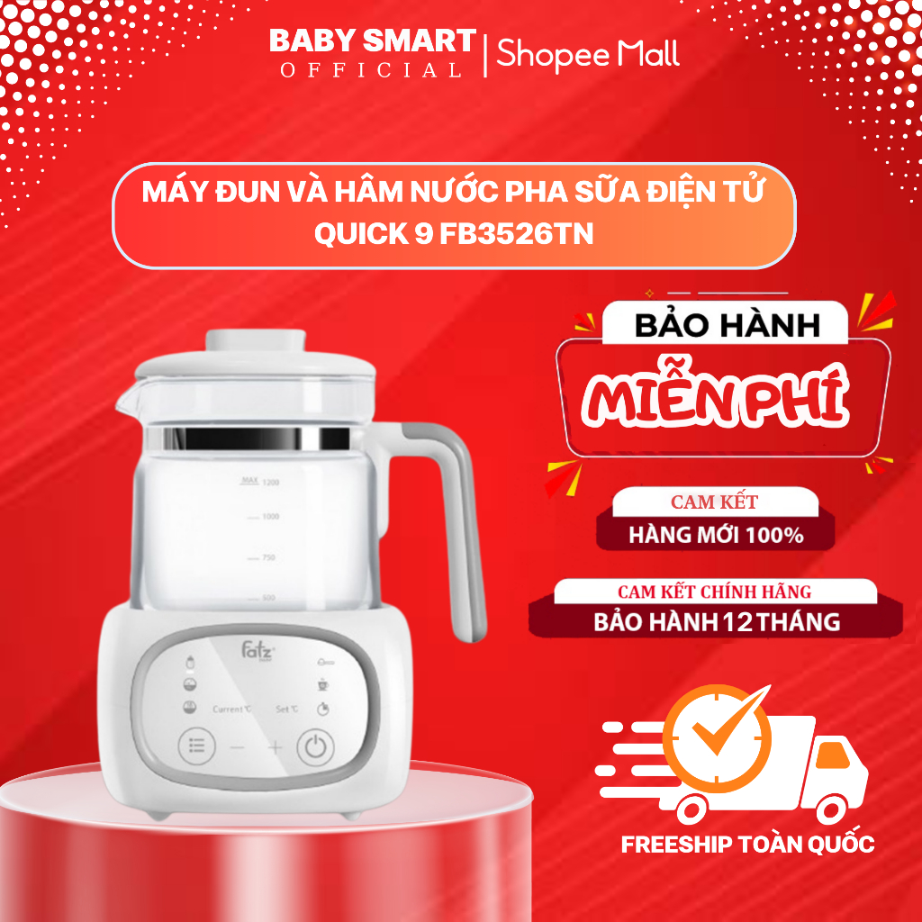 Máy đun nước và hâm nước pha sữa điện tử Fatz baby QUICK 9, Quick 12 ...