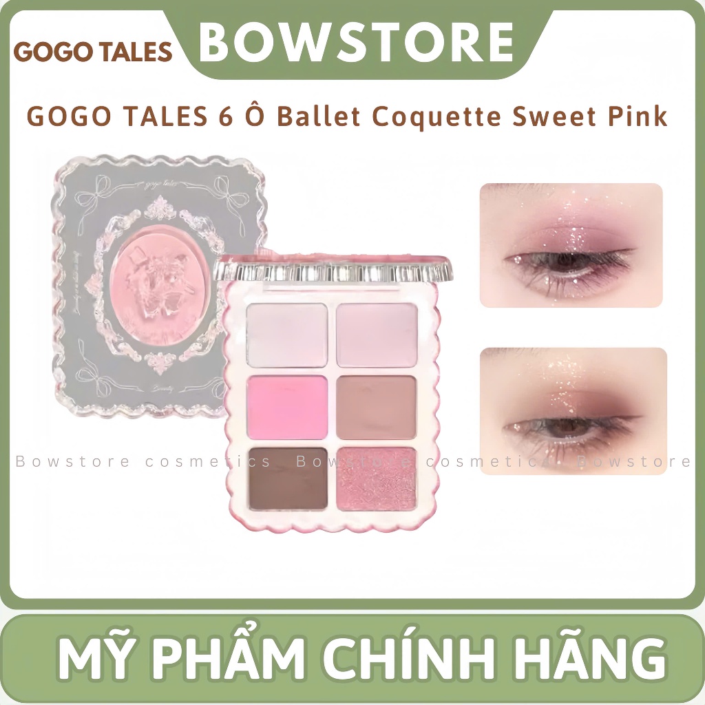 [GOGO TALES] Bảng Phấn Mắt GogoTales 6 Ô Vỏ Hồng GOGO TALES Sweet ...