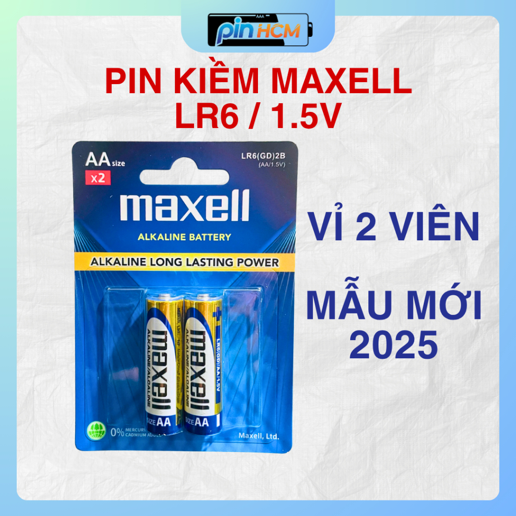 Pin Kiềm AA Maxell LR6 - Vỉ 2 Viên Pin Alkaline 2A Maxell | Shopee Việt Nam
