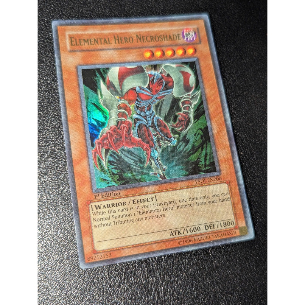 Elemental Hero Necroshade - YSDJ-EN000 - Ultra Rare 1st Edition ...