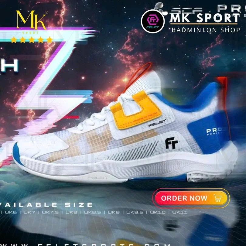 Giày felet flash pro (white) chính hãng, có kèm túi đựng giày | Shopee ...