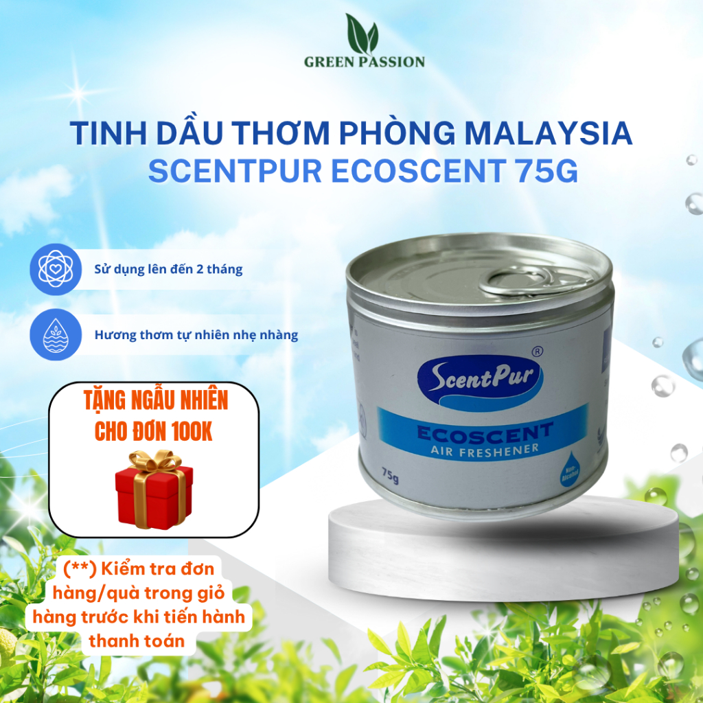 Tinh dầu thơm phòng cao cấp ScentPur 75g có sáp thơm giúp khuếch tán ...