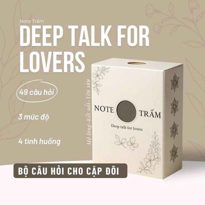 Bộ câu hỏi deep talk cặp đôi - Note Trầm Thẻ Bài 53 lá Cards | Shopee Việt Nam
