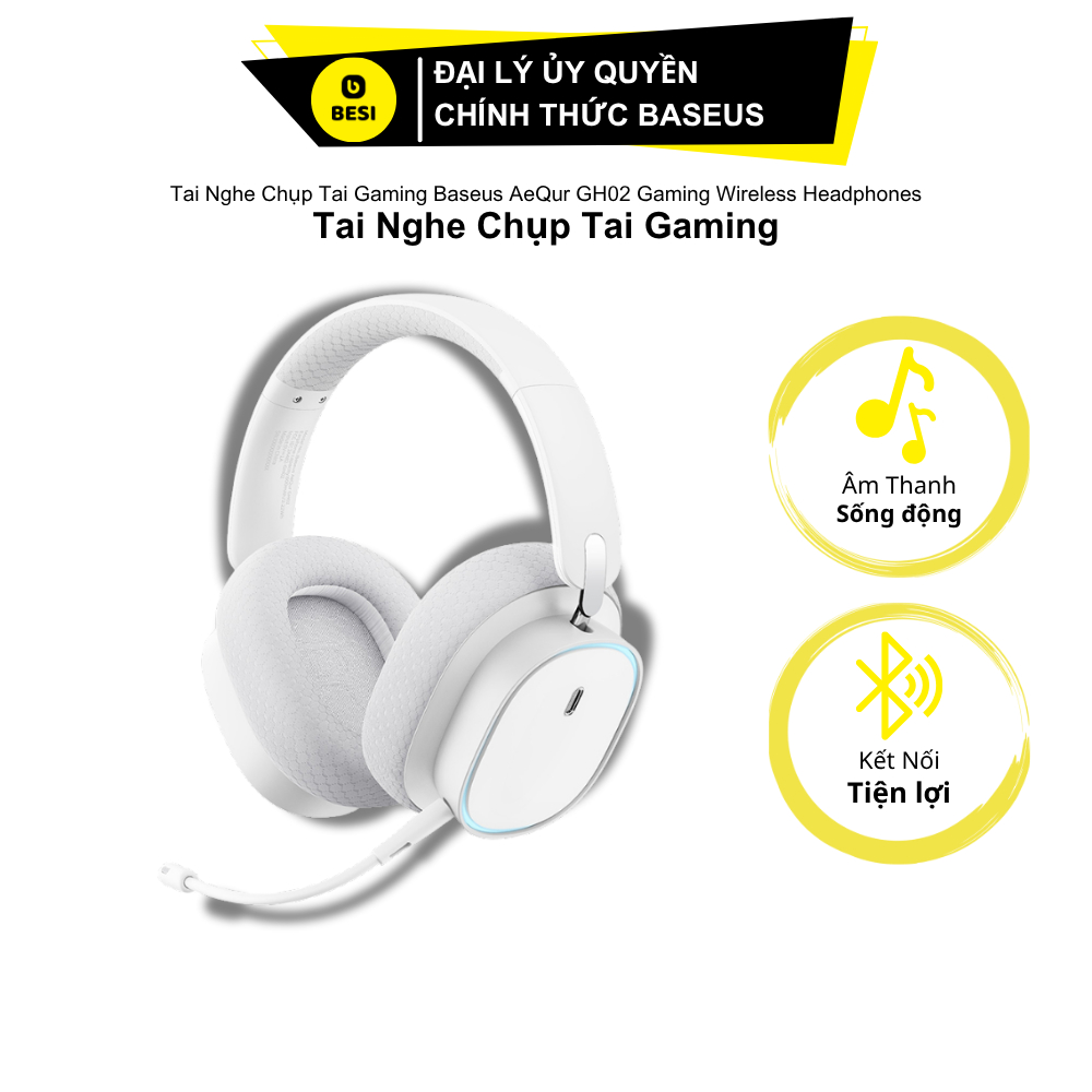 Tai Nghe Gaming Baseus GH02 Chụp Tai | Công Nghệ Trục Kép, Pin 40 Giờ ...