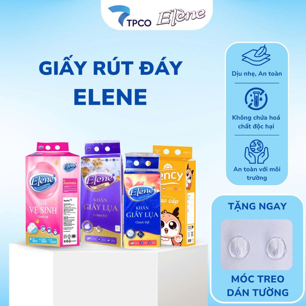 Giấy Rút Đáy Đa Năng Elene 4 Lớp Cao Cấp, Mềm Mịn, An Toàn | Shopee Việt Nam
