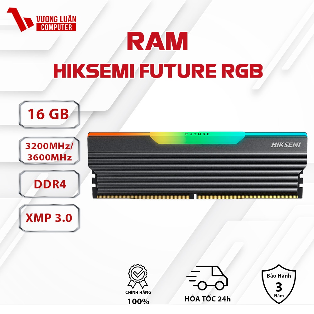 Ram máy tính HIKSEMI Future RGB 16GB 3600 / 3200 DDR4 Hỗ trợ XMP 3.0 | Shopee Việt Nam