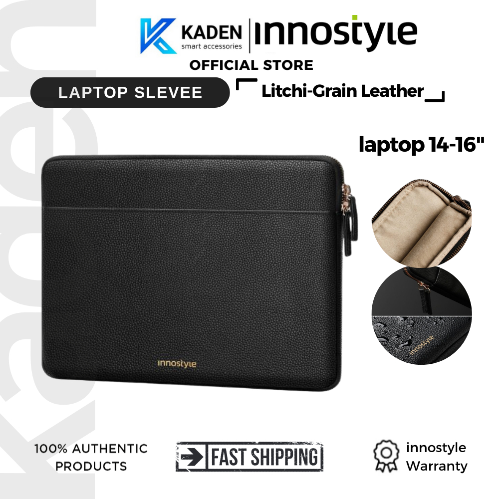 Túi Chống Sốc Innostyle Lux Leather Laptop Black laptop 14/16"-PLS ...