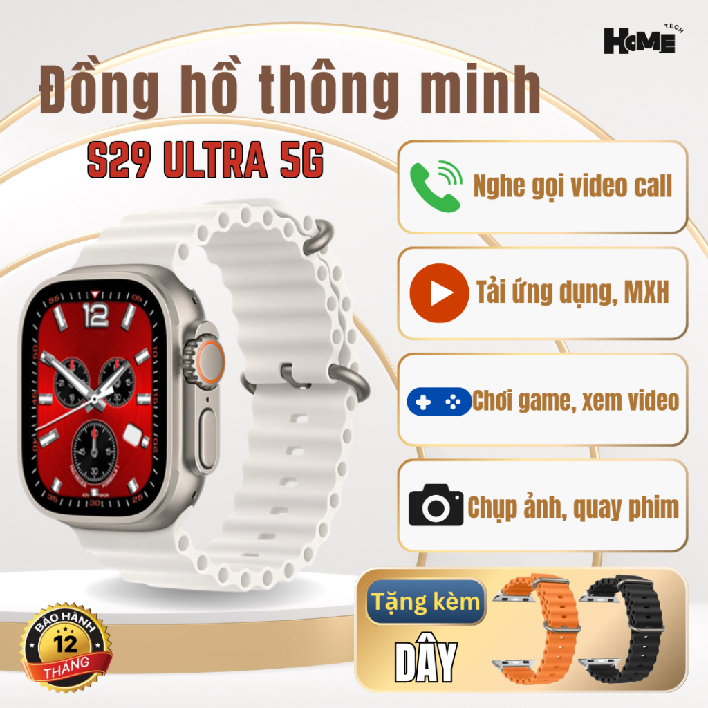 Đồng Hồ Thông Minh S29 Ultra 2 - Màn Hình Amoled, Nghe Gọi Bluetooth ...