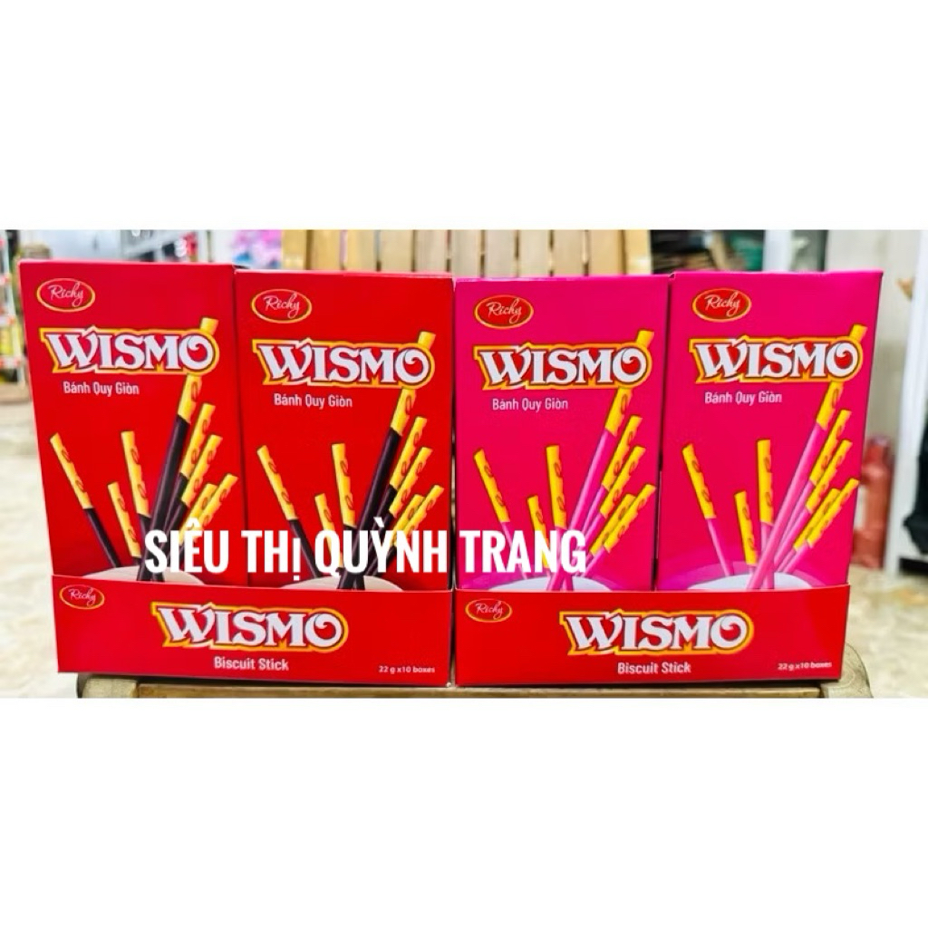 Bánh Que Giòn Richy Wismo Hương Dâu và Socola Hộp 22g ... | Shopee Việt Nam