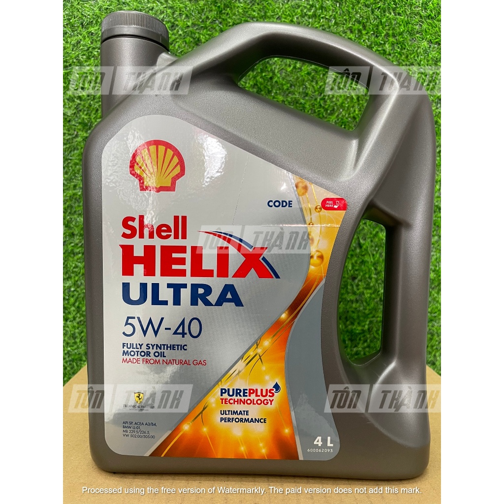 [ Hàng Chính Hãng ] Dầu động cơ tổng hợp Shell Helix Ultra 5W-40 API SP ...