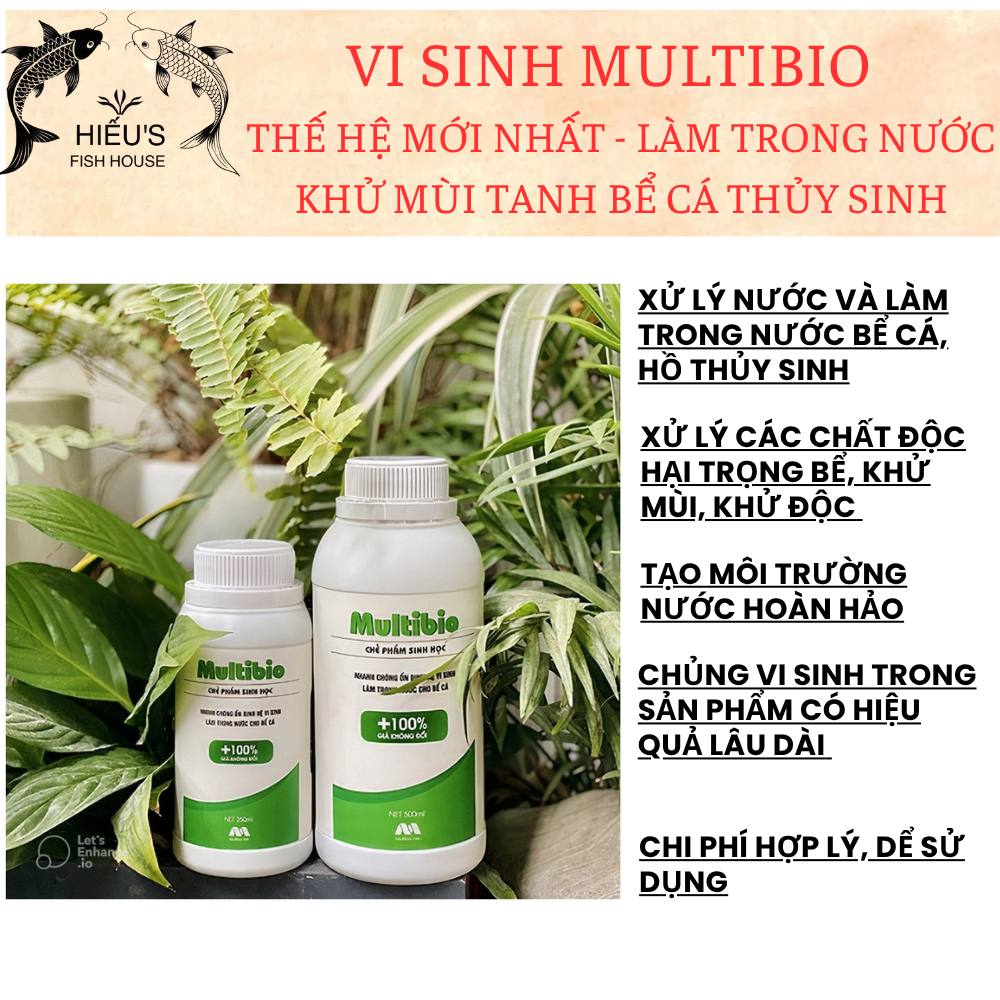 Vi sinh Multibio bản mới nhất Multibio Lab trong nước khử mùi tanh bể ...