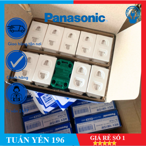 Hộp 10 Cái -Ổ cắm đơn cắm nhanh Panasonic Wide WEV1081SW- Hàng Chính ...