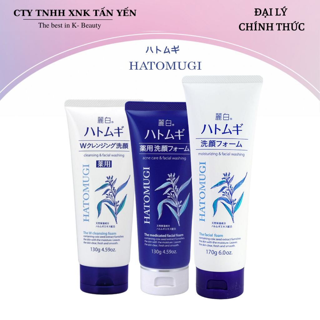 Sữa Rửa Mặt Hatomugi Chiết Xuất Ý Dĩ Làm Sáng Da Moisturizing & Facial ...