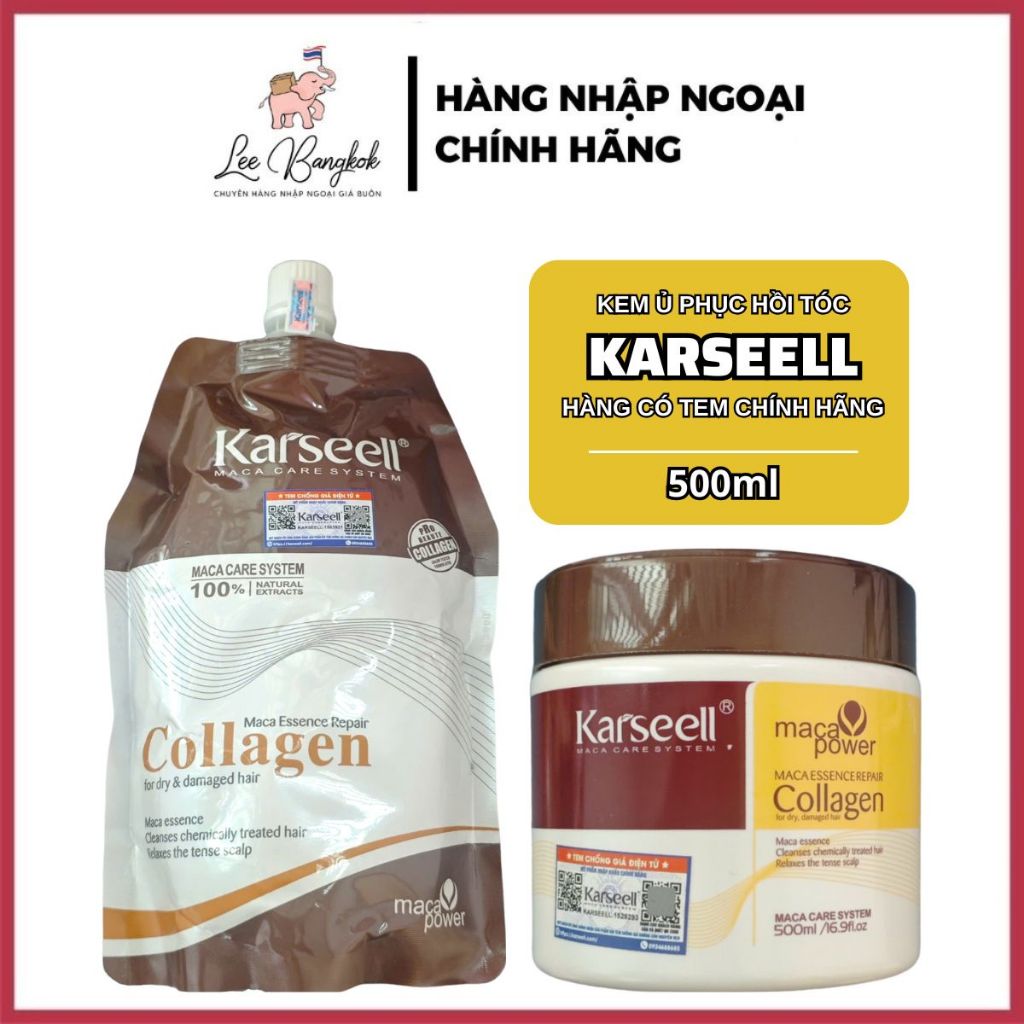 Kem Hấp, Ủ, Xả Tóc Collagen Karseell Maca Giúp Phục Hồi Tóc, Giúp Tóc ...