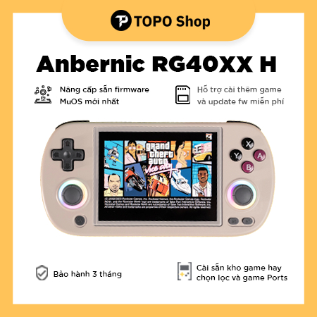 Anbernic RG40XX H - Cài sẵn HĐH MuOS 2025 và kho Game Java + Game Port ...