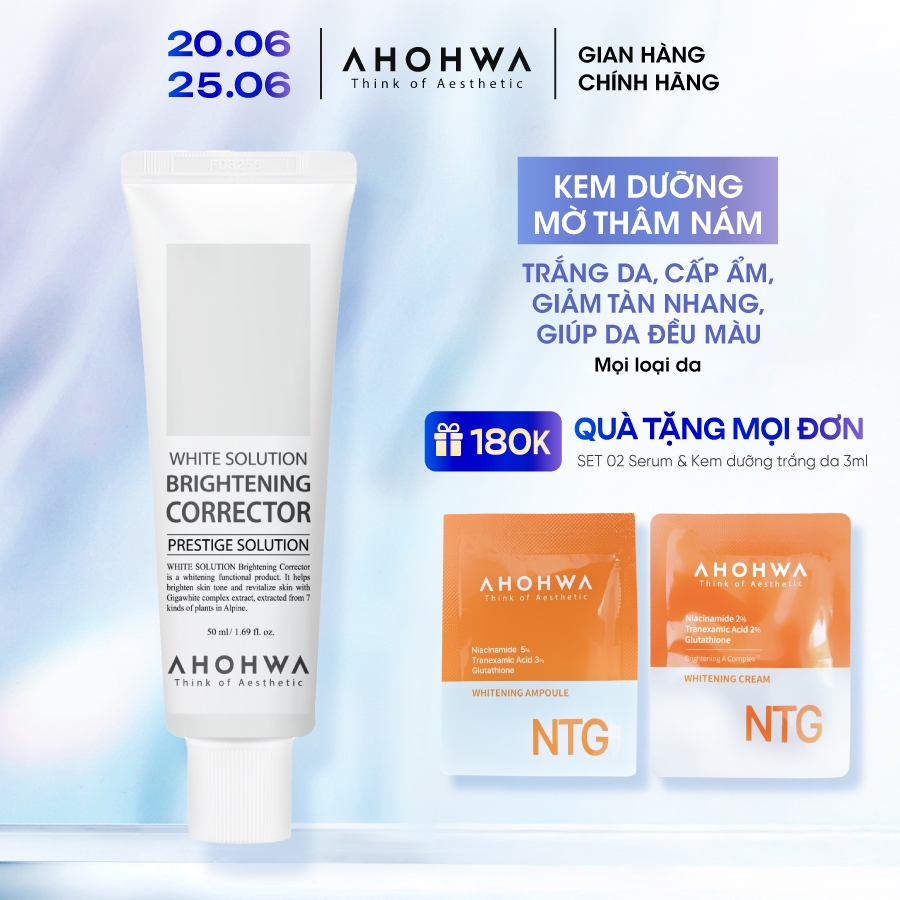 Kem Ức Chế Sắc Tố Ahowa Brightening Corrector 40ml | Shopee Việt Nam