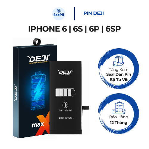 Pin Deji - Dung Lượng Cao Và Chuẩn Cho iPhone 6 | 6S | 6P | 6SP | Shopee Việt Nam