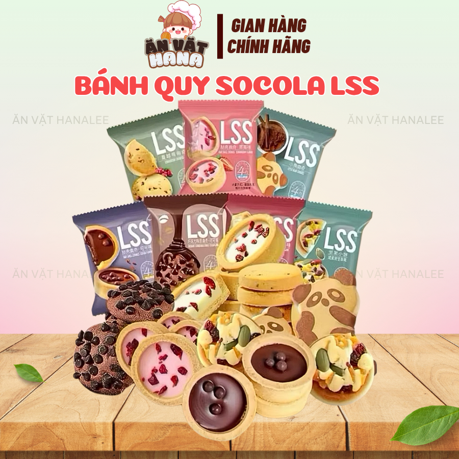 Bánh Quy Socola LSS, Bánh quy bơ phủ socola thơm ngon, bánh cookies ...