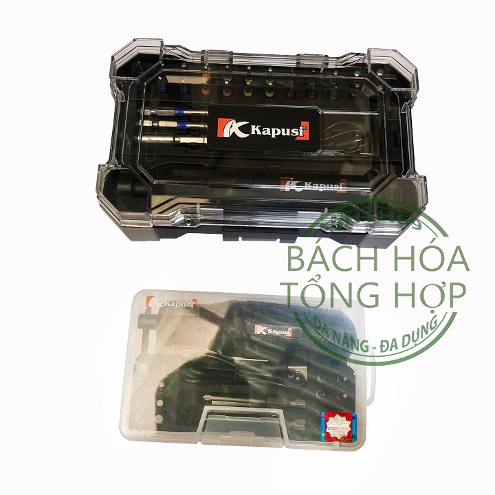 Bộ tô vít pin. Bộ tua vít đa năng sửa đồ dùng pin KAPUSI nhiều đầu vít ...