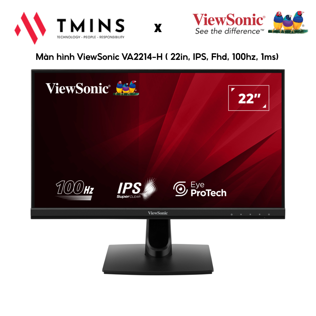 Màn hình ViewSonic VA2214-H ( 22in, IPS, Fhd, 100hz, 1ms) - Hàng chính ...