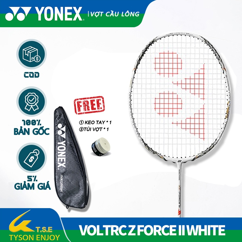 [SƠN LOGO] YONEX VOLTRIC Z FORCE II Vợt Cầu Lông Trắng 11KG Carbon ...