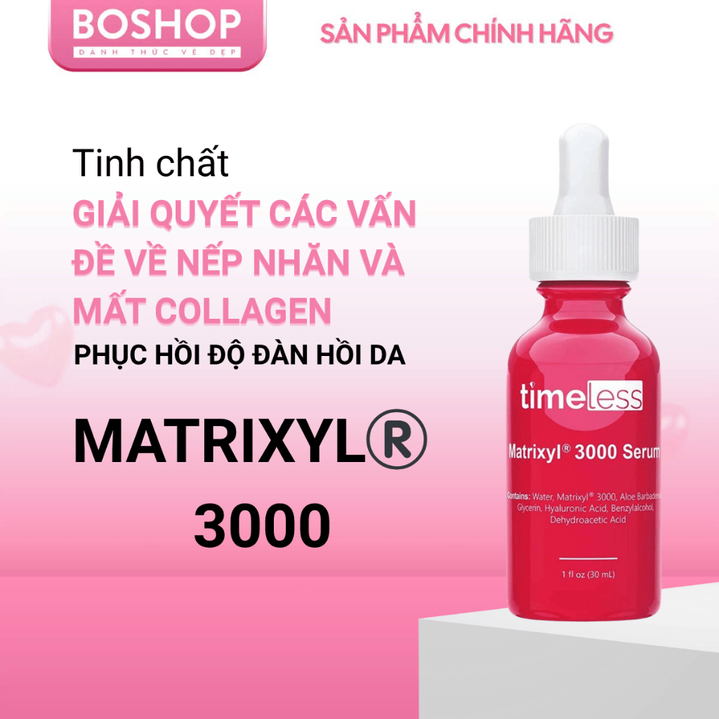Tinh chất Dưỡng Ẩm Chống Lão Hóa Timeless Matrixyl 3000 30ml | Shopee ...
