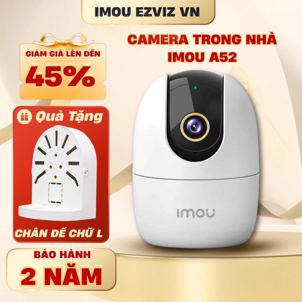 Camera Imou A52, độ phân giải 3K-5MP điều khiển quay 360 độ kết hợp báo ...