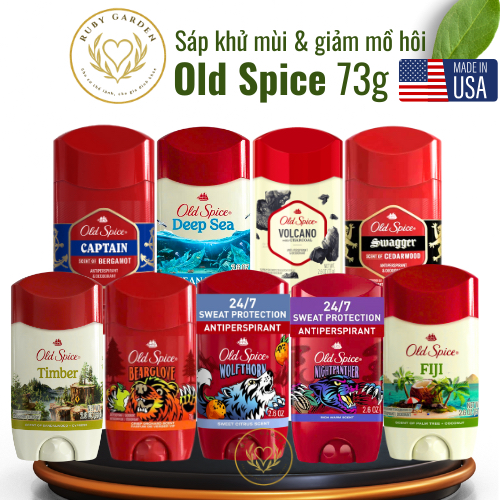 [NK Mỹ] Lăn Sáp khử mùi (Sáp trắng) Old Spice 73g Bearglove I Wolfthorn I Timber I Fiji - Ruby ...