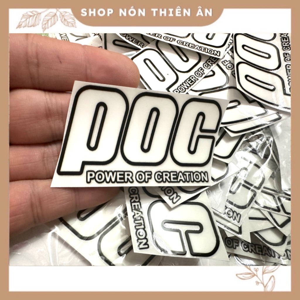 [STICKER] Tem Logo POC - Dán Nón Bảo Hiểm - Xe - Điện Thoại - Laptop ...