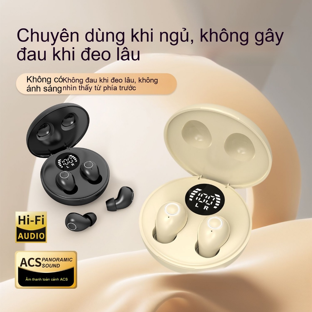 Mini tai nghe vô hình nhỏ nhất Bluetooth không dây hồ sơ thấp Micro ...