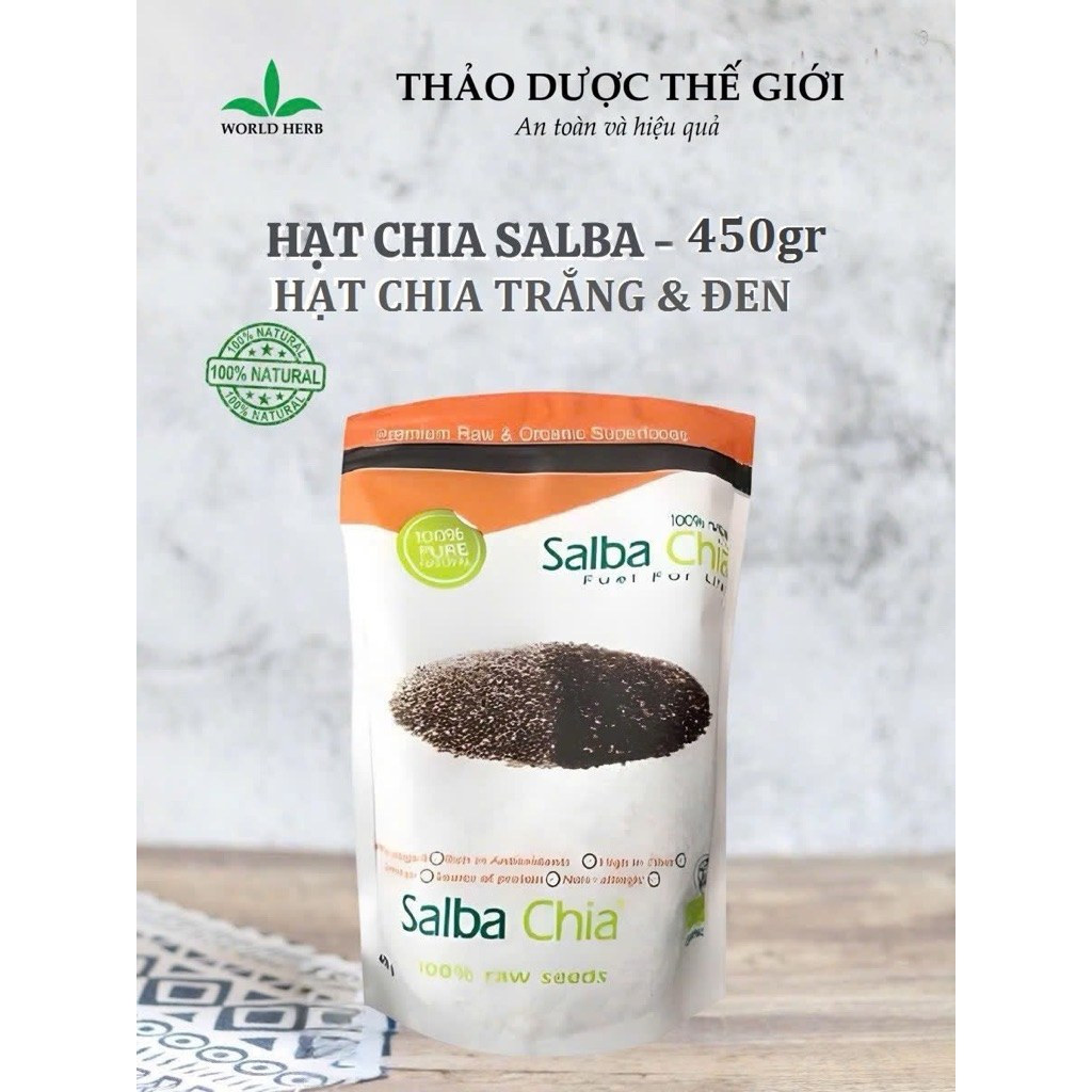 [Chính Hãng] Hạt Chia Salba Trắng & Đen 450gr - nguyên liệu nhập khẩu ...