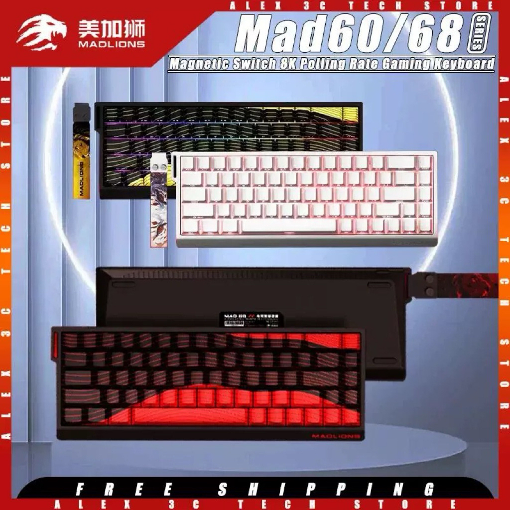 (Sẵn giao ngay) Bàn phím cơ gaming Mad Lions Mad60 / Mad68HE / Rapid ...