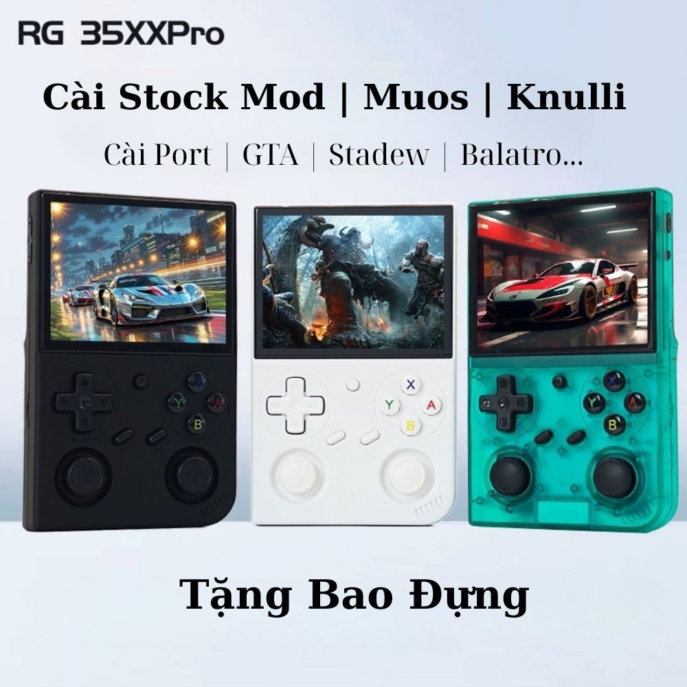 Anbernic rg35xx pro , bản nâng cấp toàn diện, tặng bao đựng, cài đặt ...