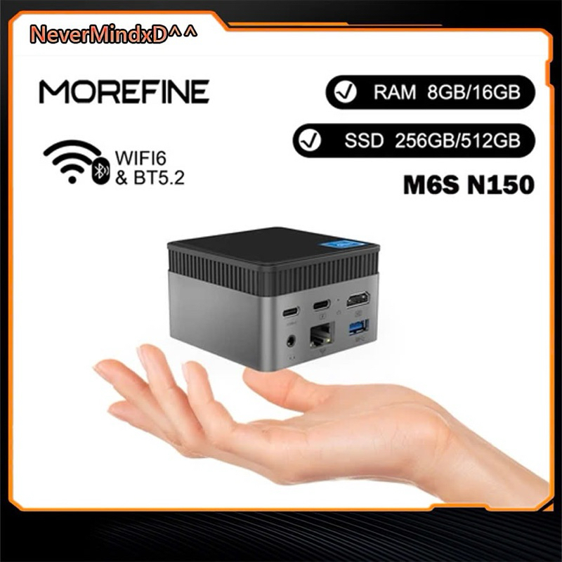 Máy tính siêu nhỏ Morefine M6S Plus Mini PC Intel 12th Gen N150 12G DDR5 256GB/512GB/1TB Gaming ...