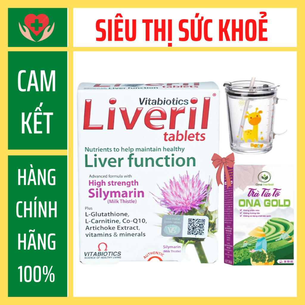 [HÀNG NHẬP KHẨU] LIVERIL TABLETS - Hỗ Trợ Giải Độc Gan Hộp 30 Viên ...