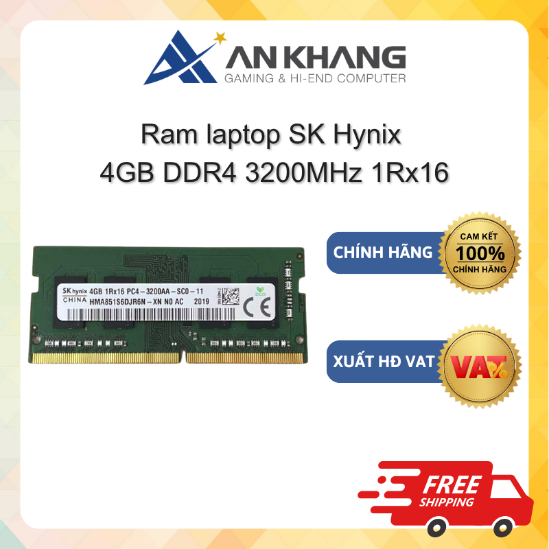 Ram laptop SK Hynix 4GB DDR4 3200MHz 1Rx16 Chính hãng | Shopee Việt Nam
