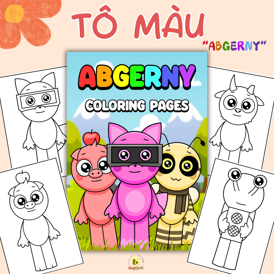 Tô màu Abgerny mới nhất cho bé, Tô màu Incredibox Sprunki Abgerny thủ ...