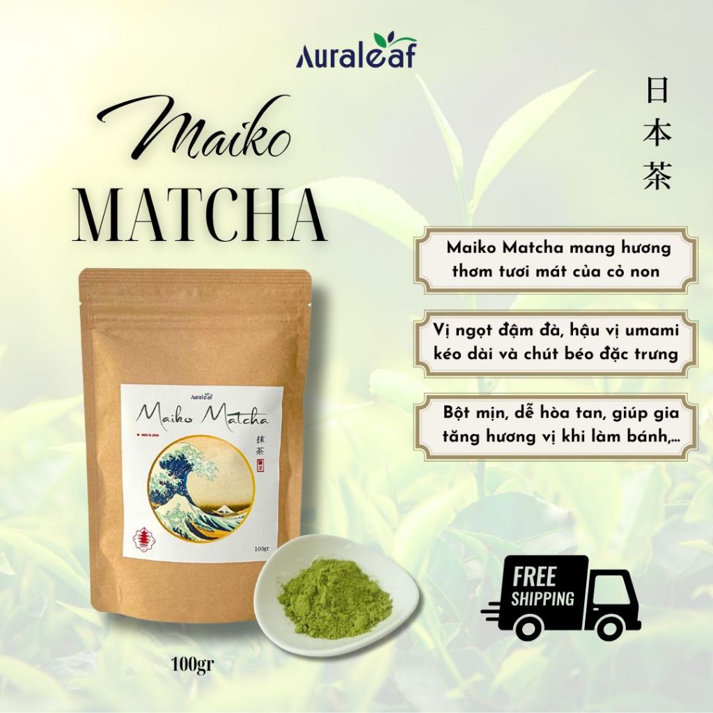 [HỎA TỐC] Bột Matcha Nhật Bản Auraleaf Matcha Maiko - Bột Matcha Pha ...