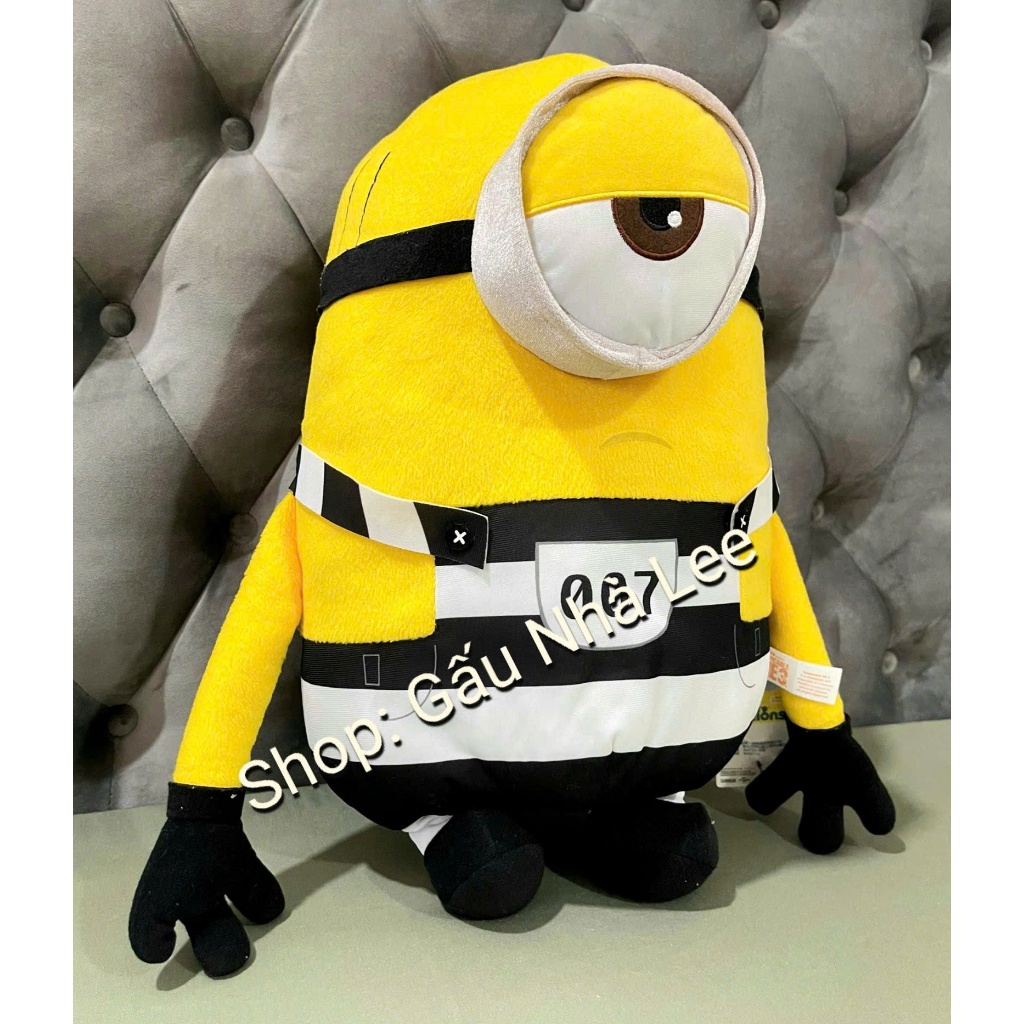 [ Nhật Bản ] Bé gấu bông Minion tù nhân 007, size 40cm, lông đẹp mịn ...
